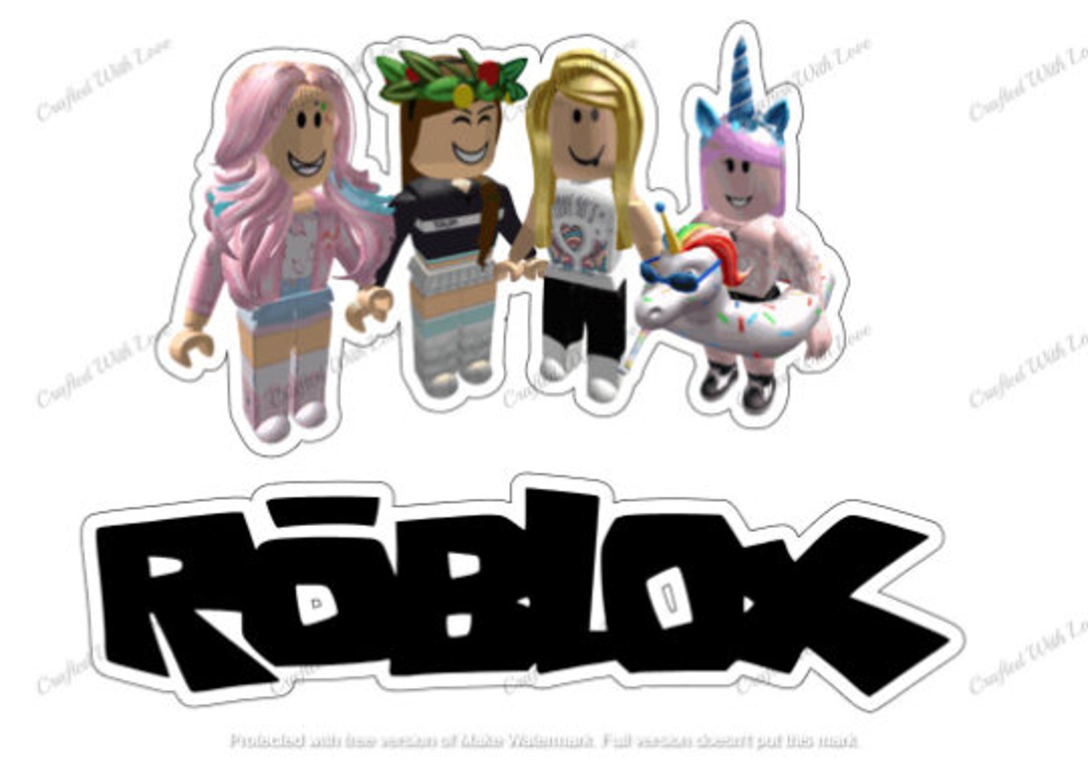 Roblox Girl Design, Roblox, Sublimation, Digital Download, Sublimation ...