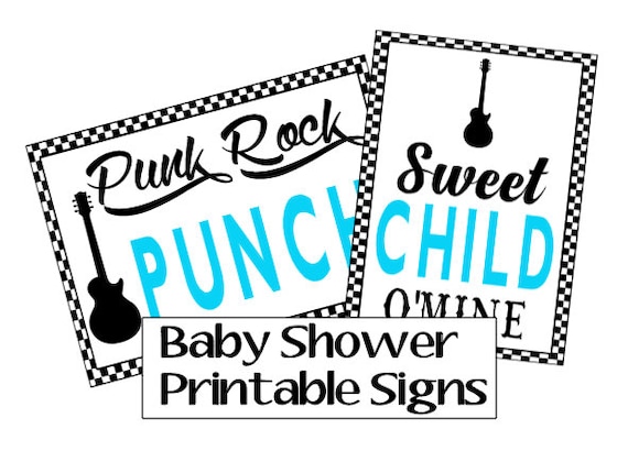 Punk Rock Baby Shower