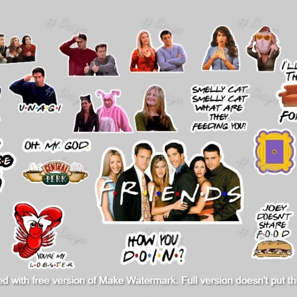 Friends Stickers - Etsy