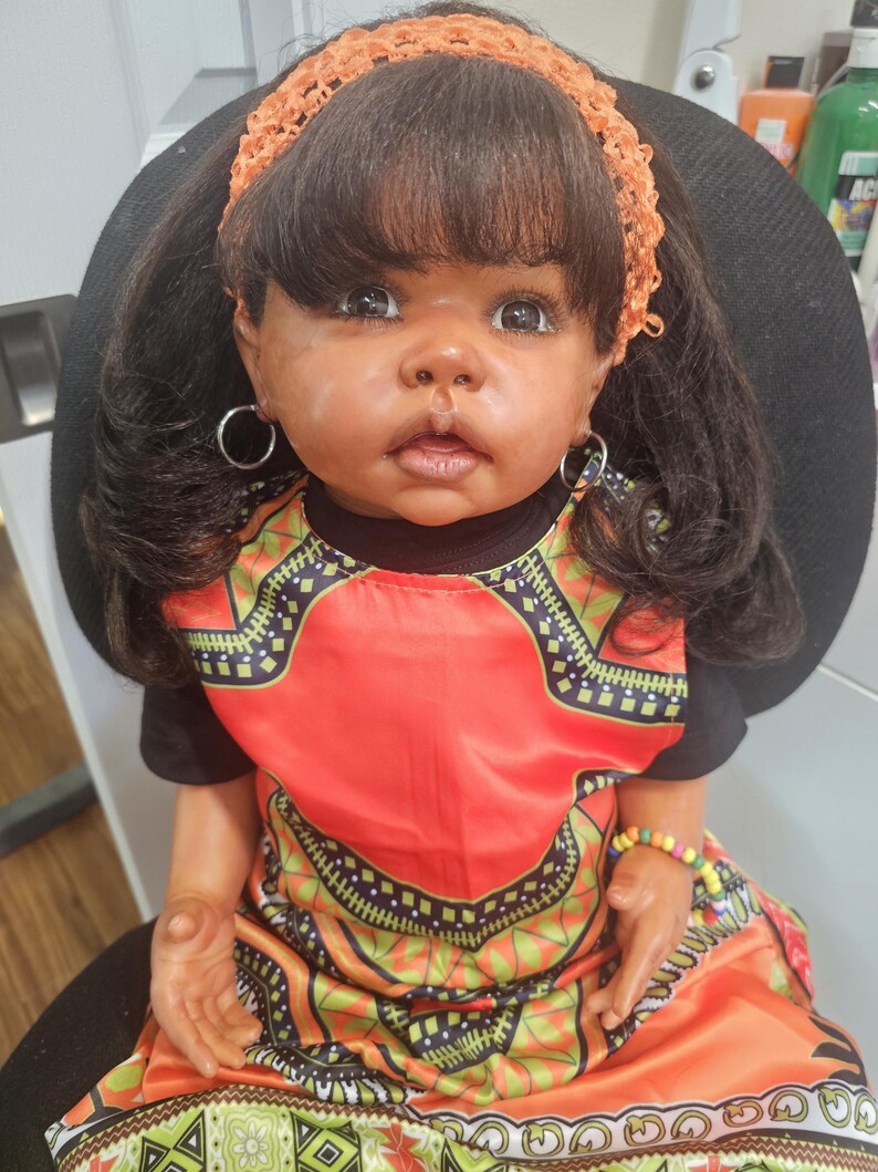 Reborn African American Toddler Doll: Tippi by Linda Murray, 27 Inch - Etsy