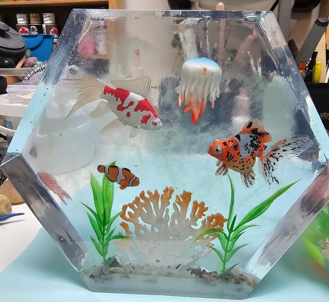 Realistic Resin Aquarium - Etsy