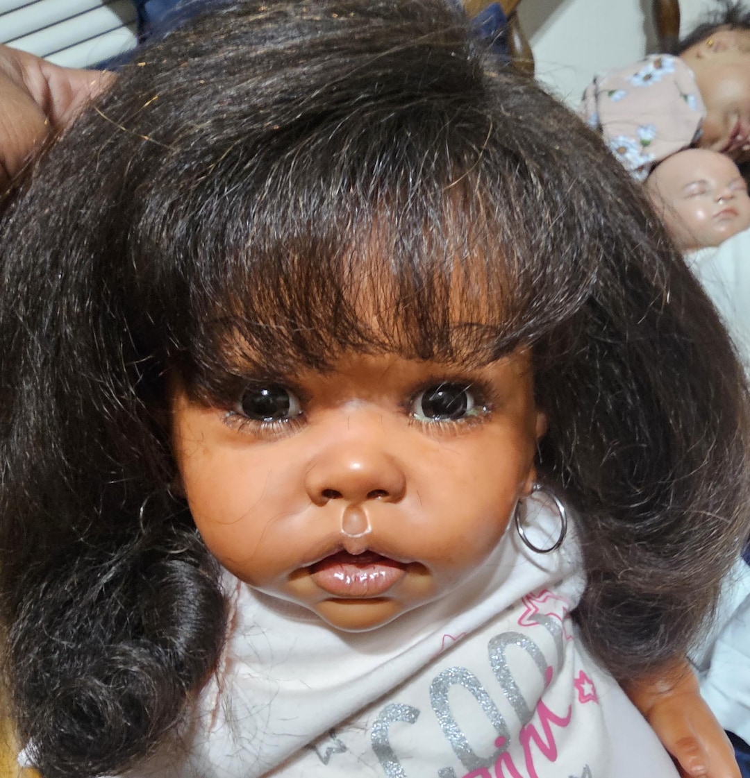 Reborn African American Toddler Doll: Tippi by Linda Murray, 27 Inch - Etsy
