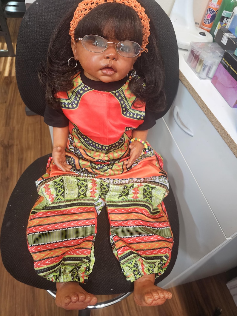 Reborn African American Toddler Doll: Tippi by Linda Murray, 27 Inch - Etsy