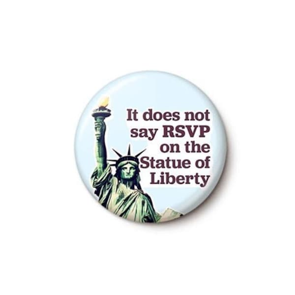 Statue of Liberty Button - Etsy