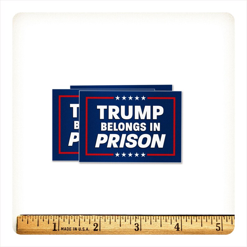 Trump Belongs in Prison Sticker - Lock Him up Anti-trump Decals ...