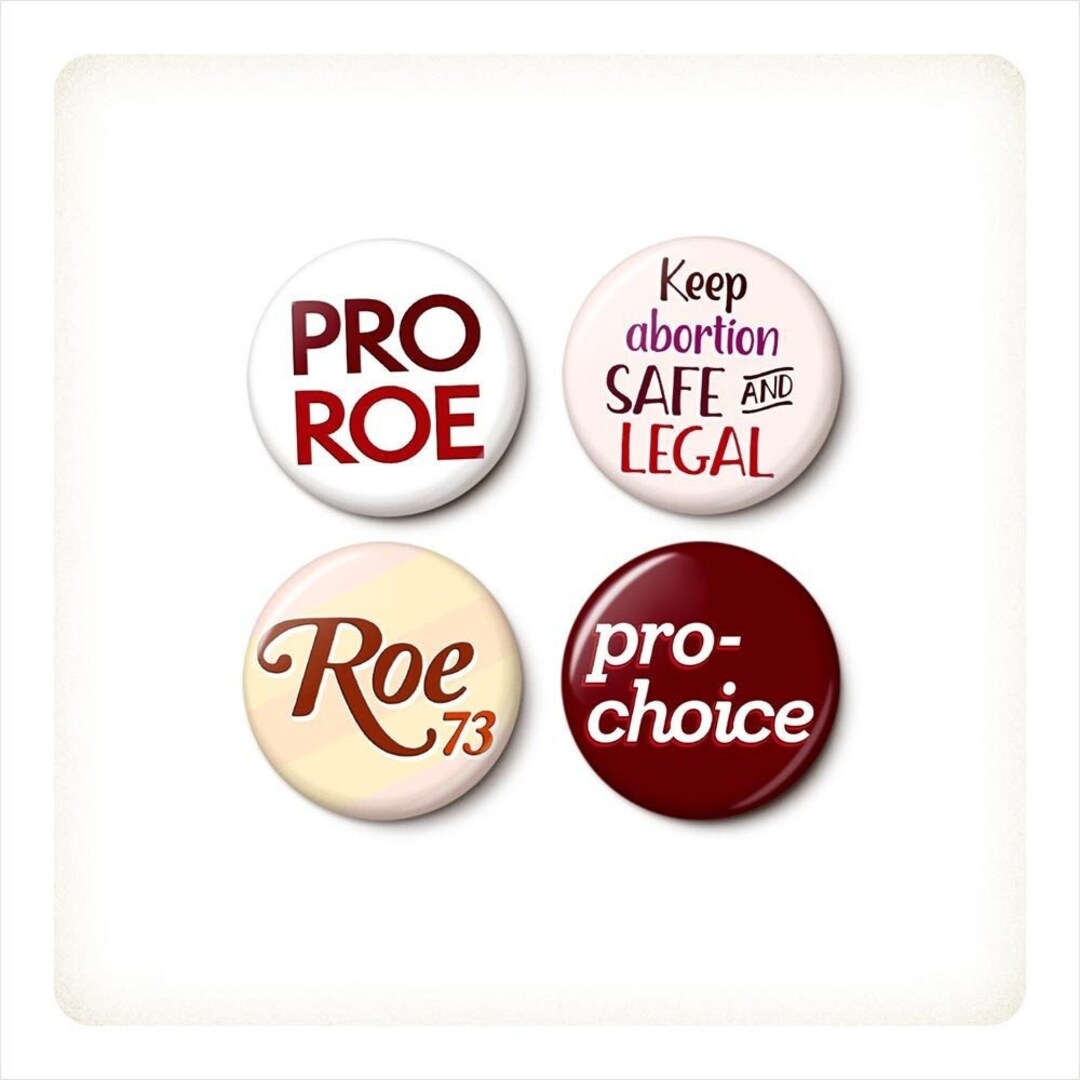 Pro Roe Pro-choice Buttons Pin Set Reproductive Rights Pins - Etsy
