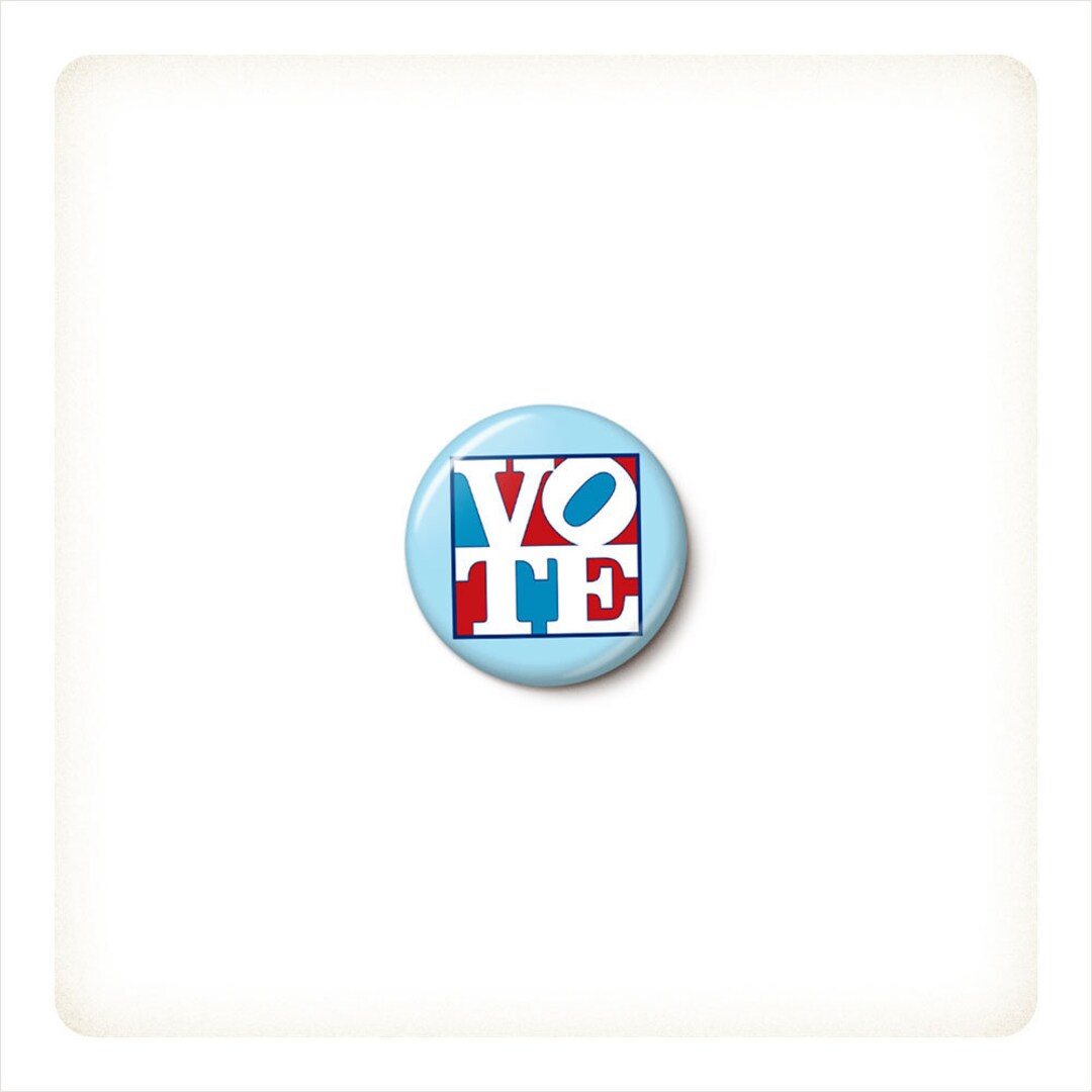 Pop Art Vote Pin Button 2024 Vote Pin Blue Wave Democrat Bulk Election ...