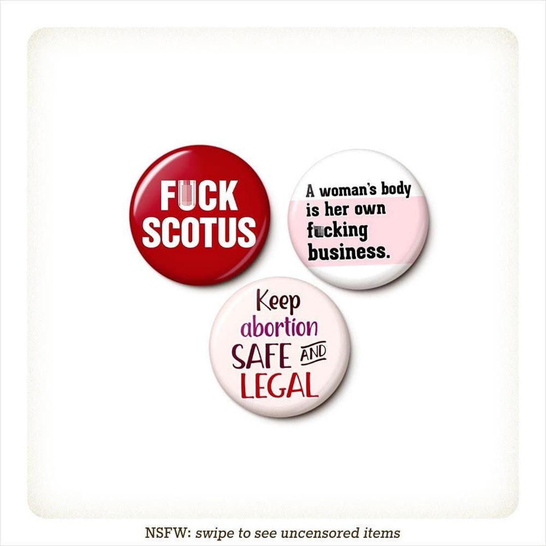 Abortion Rights Buttons Pin Set Pro-choice Pins Reproductive Rights ...