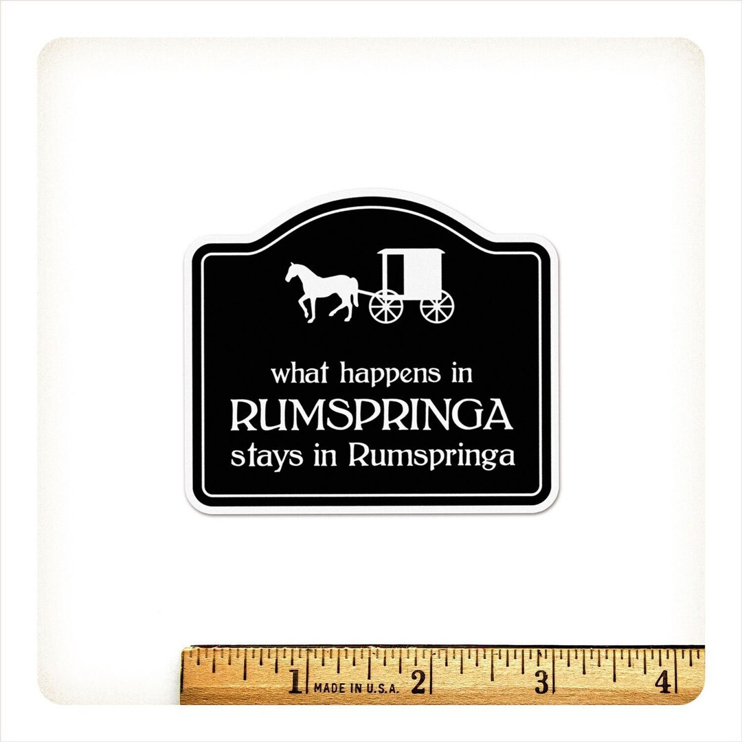 Amish Rumspringa Sticker | Funny Amish Joke Sticker | for Laptop, Water ...