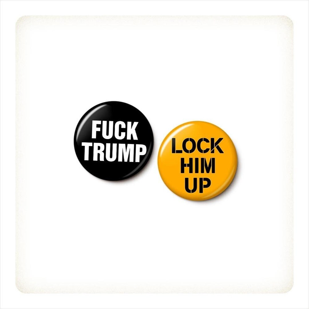 Lock Trump up Buttons Pin Set Arrest Trump Pins Anti-trump - Etsy