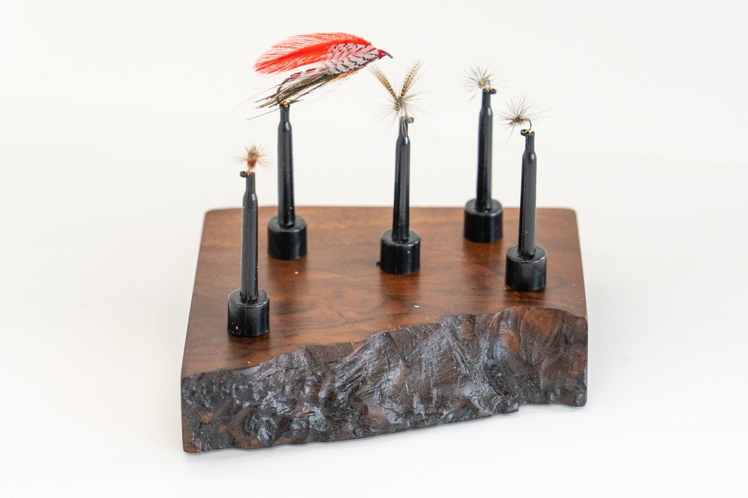 Fly Display Stand in Natural Edge Figured Walnut - Etsy