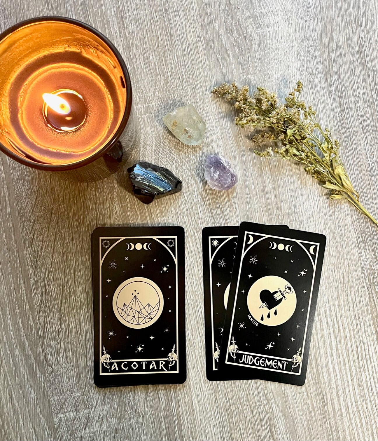 ACOTAR Inspired Tarot Deck Major Arcane Set - Etsy