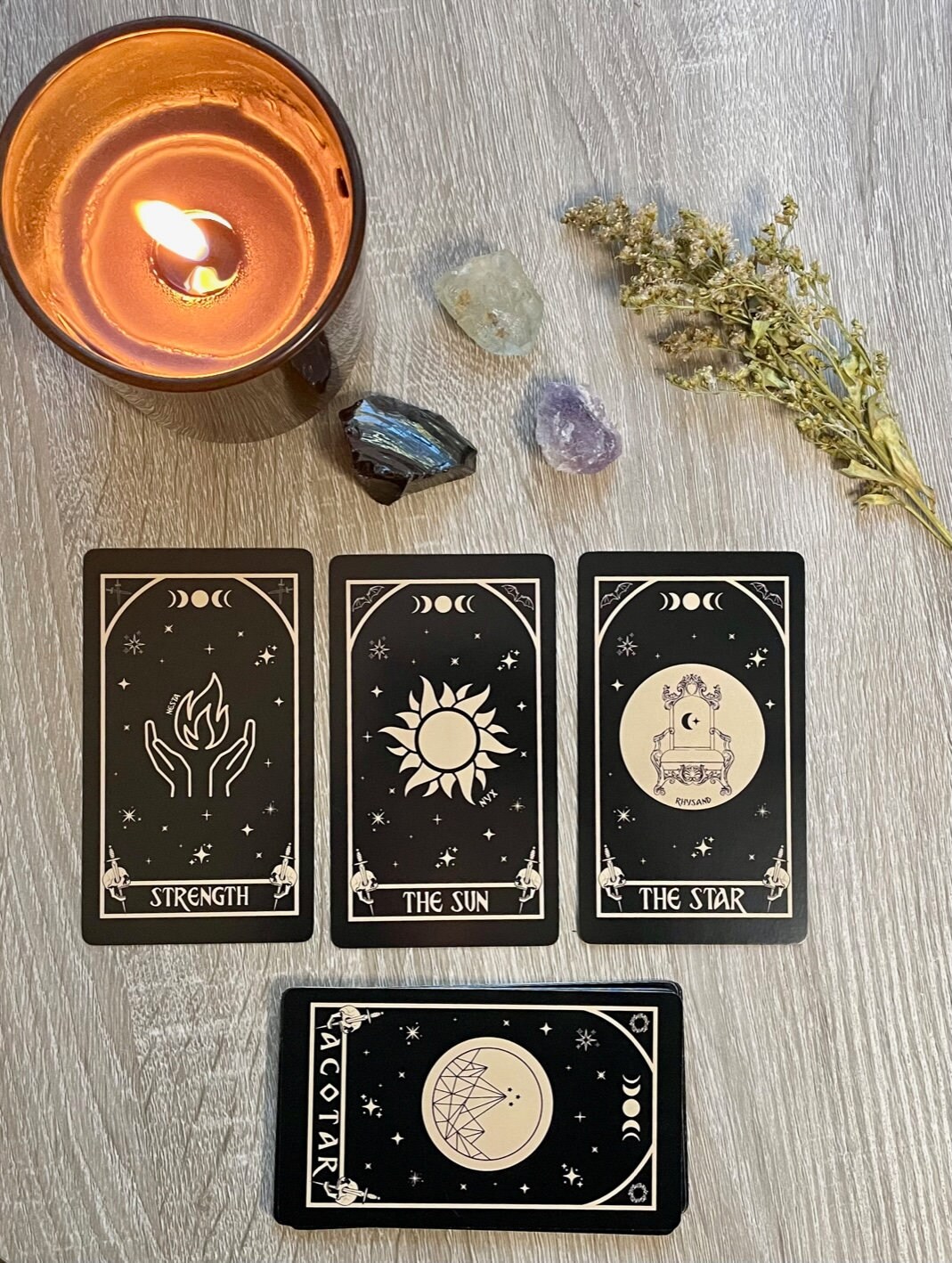 ACOTAR Inspired Tarot Deck Major Arcane Set - Etsy