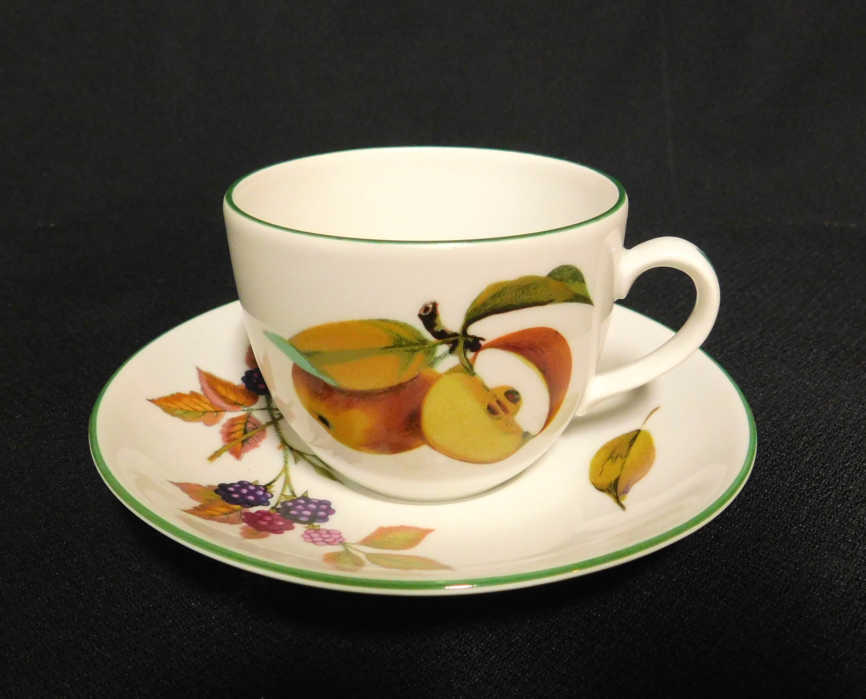 Royal Worcester Evesham Vale Cup & Saucer, England - Etsy