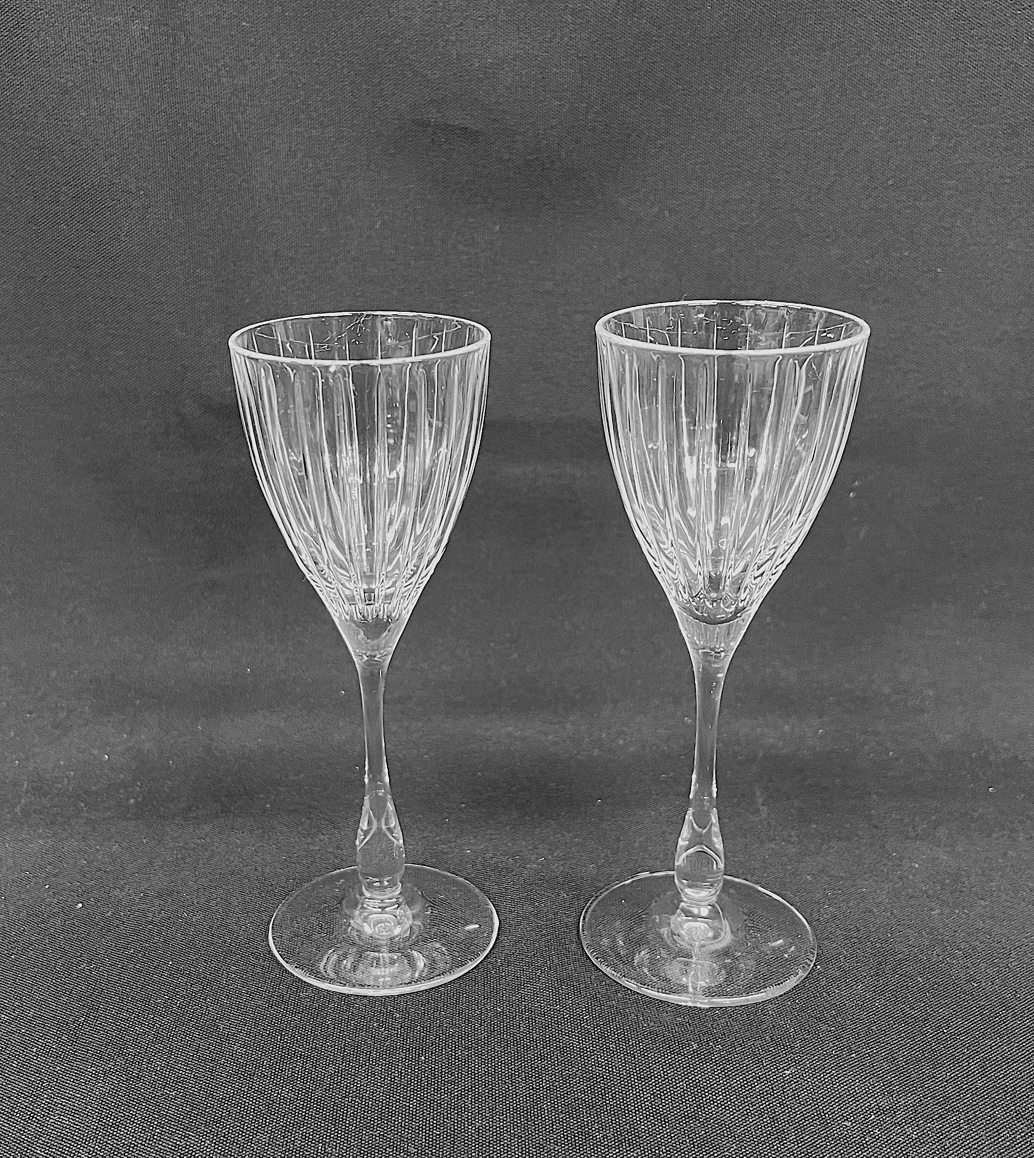 Royal Crystal Rock SOLARIS Pair Claret Wines 6" - Etsy