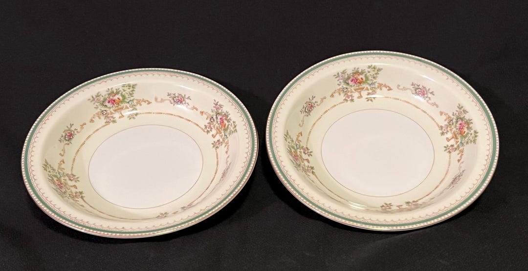 Aladdin (occ. Japan) MINUET Pair Soup Bowls, 7 3/4" - Etsy