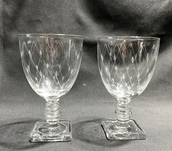 Fostoria Goblet Patterns Fostoria Chapel Bells 888 Pattern Cut Glass