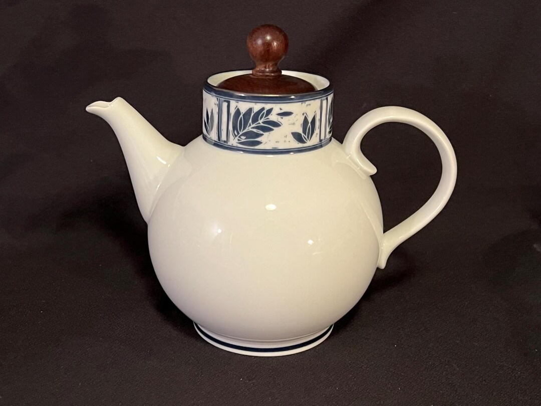 Dansk CEYLON japan Coffee Pot W/ Wood Lid 7 1/8 - Etsy