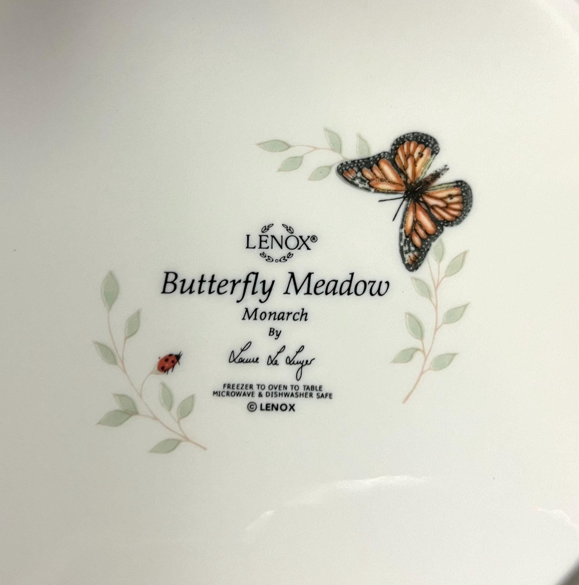 Lenox BUTTERFLY MEADOW Dinner Plate (monarch) 10 7/8" - Etsy
