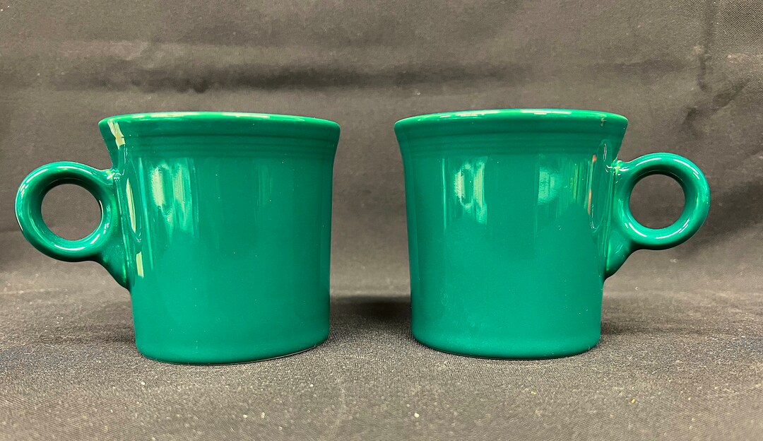 Homer Laughlin FIESTA-EVERGREEN Pair Mugs 3 1/2" - Etsy