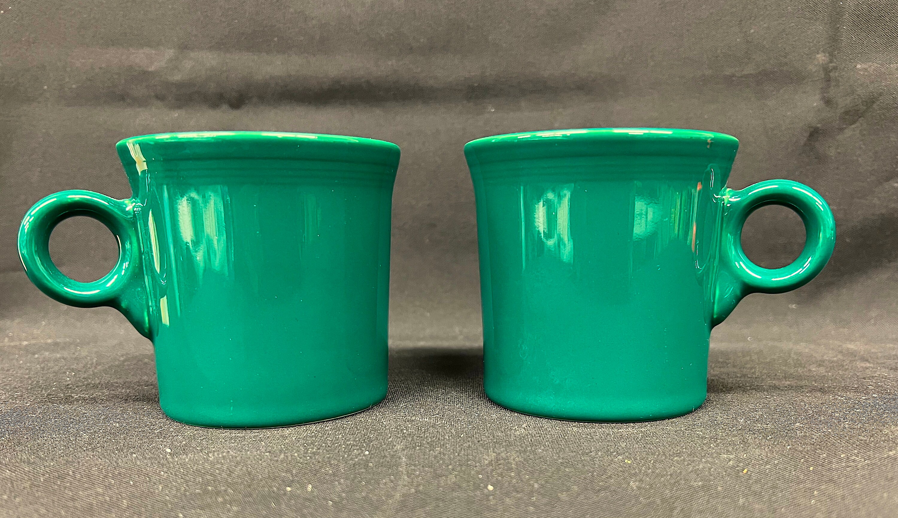 Homer Laughlin FIESTA-EVERGREEN Pair Mugs 3 1/2" - Etsy
