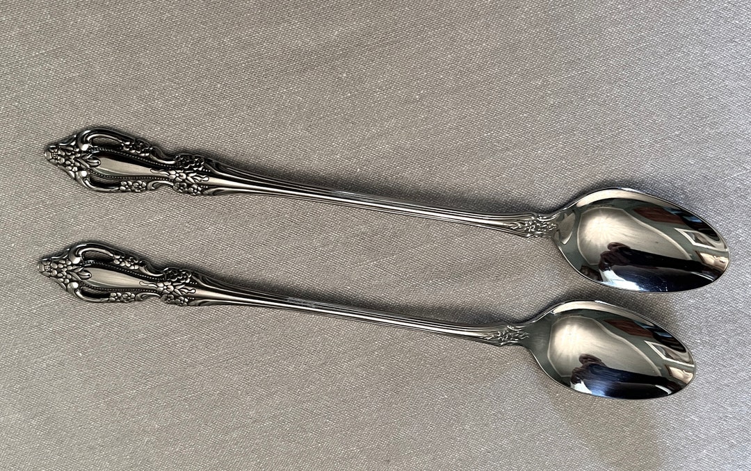 Oneida Stainless RAPHAEL Pair Iced Tea Spoons 7 1/2 - Etsy