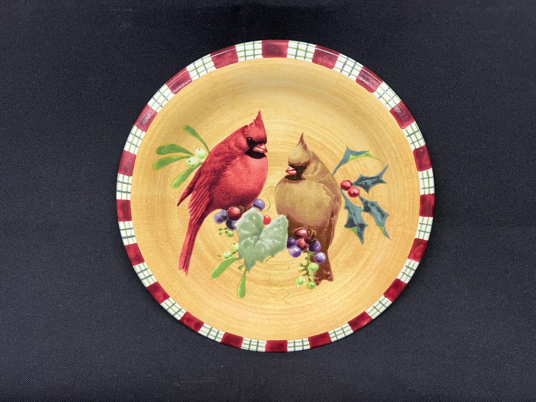 Lenox WINTER GREETINGS Salad Plate cardinal 8 1/2 - Etsy