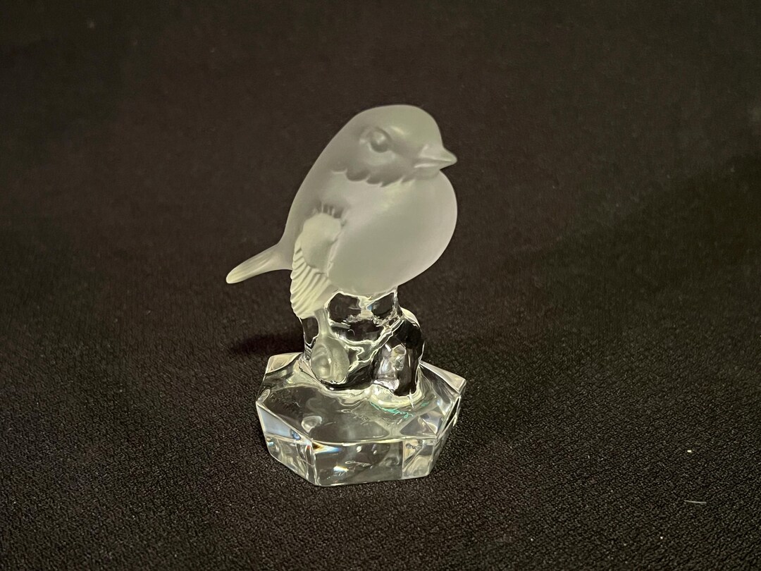 Goebel Crystal Bird Figurine 3 1/2". Signed on Base. - Etsy