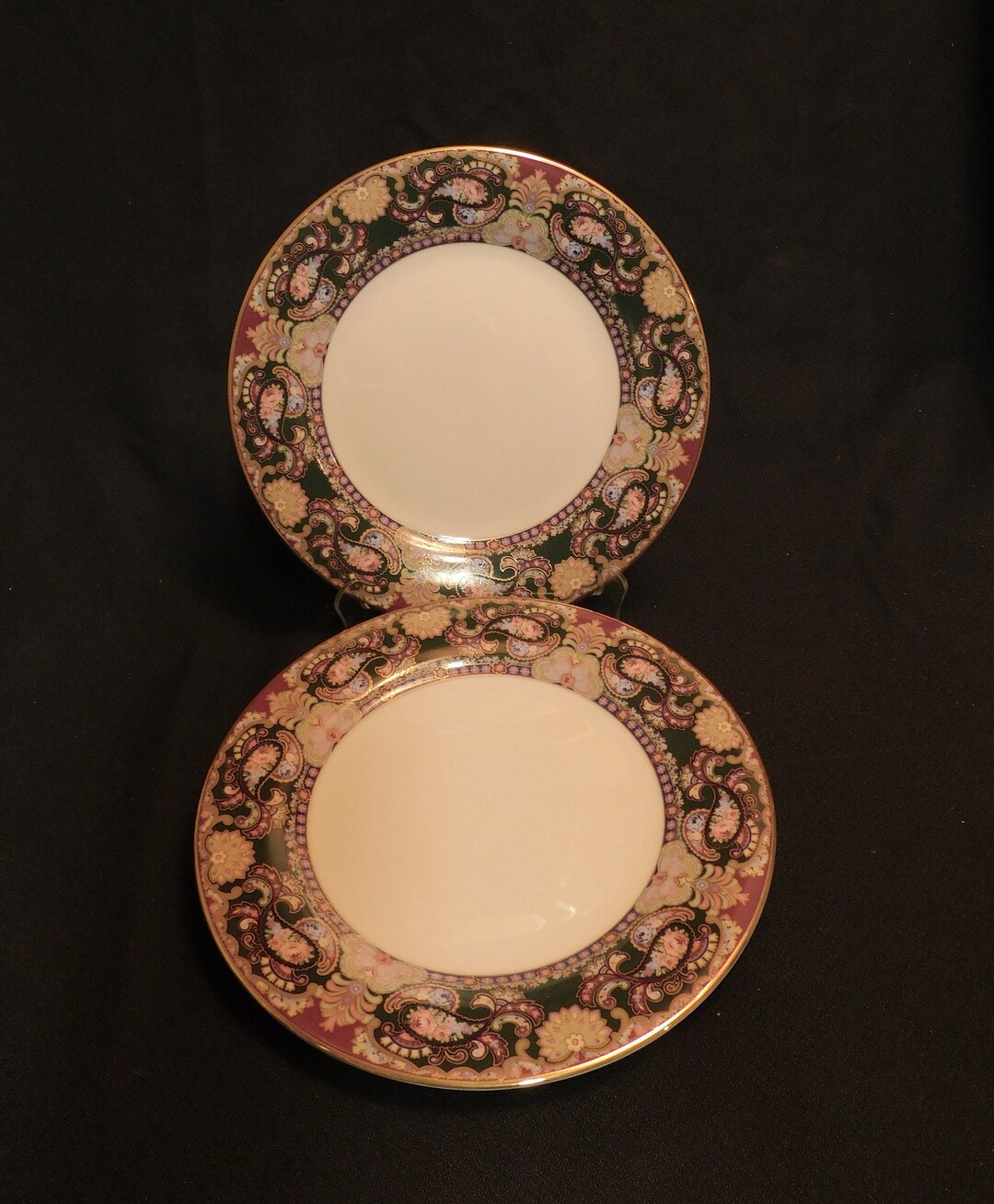 Muirfield ROYAL PAISLEY Pair Salad Plates 8 1/2" - Etsy