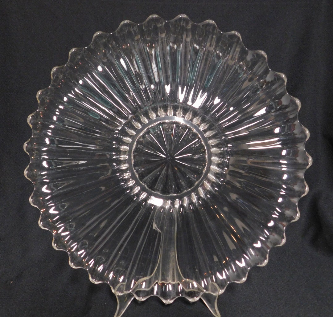 Heisey CRYSTOLITE Round Serving Tray 13 3/4" - Etsy