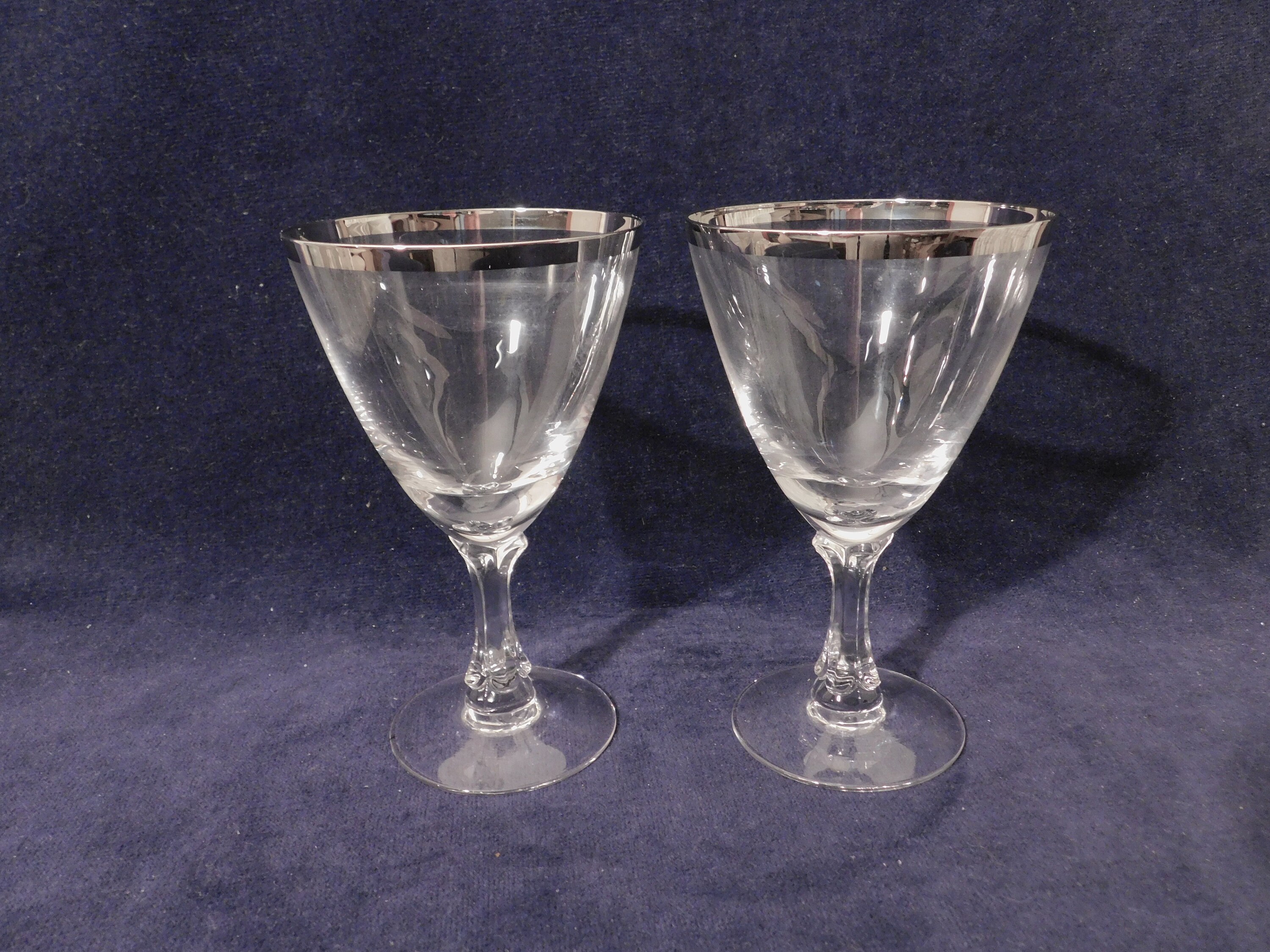 Fostoria WEDDING RING Pair of Goblets 6 1/4 | Etsy