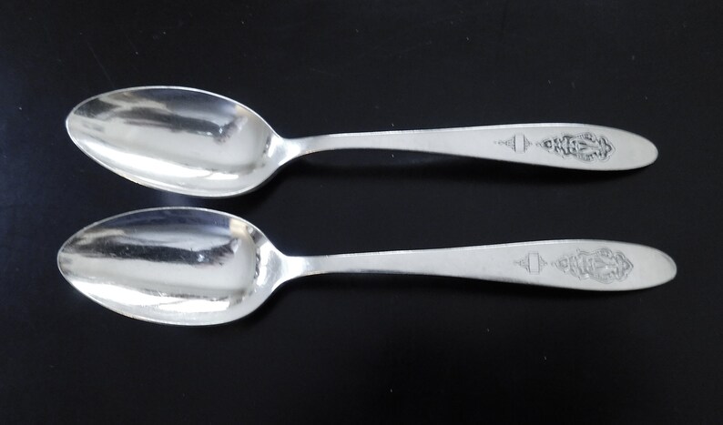 Oneida Silverplate BIRD OF PARADISE 1923 Pair Teaspoons 6" - Etsy