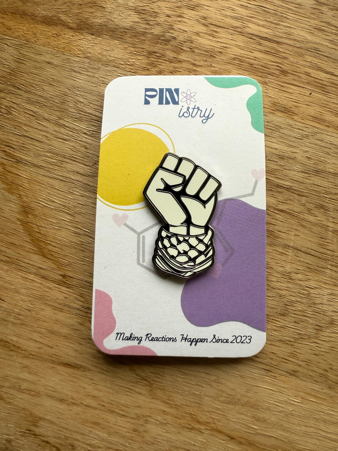 Palestine Support Fist Enamel Pin Muslim Gaza Memorial Backpack Lapel ...