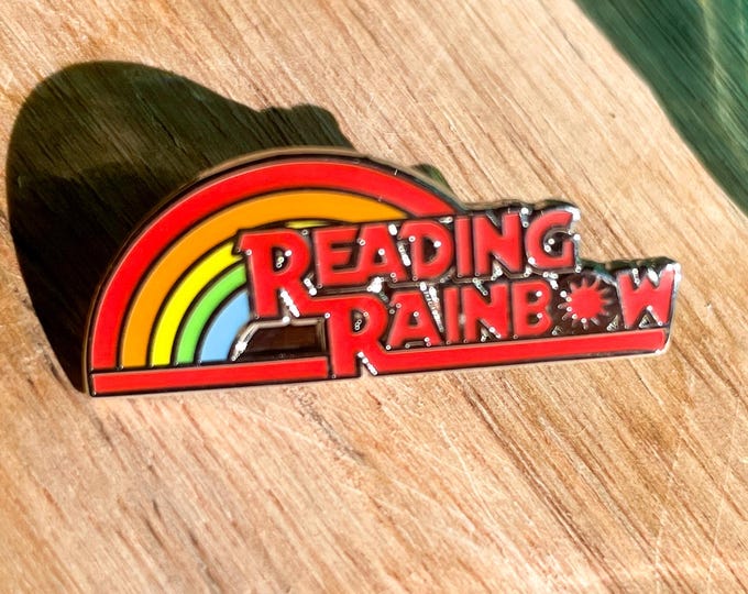 Reading Rainbow Enamel Pin – Nostalgic 90s Throwback - Etsy