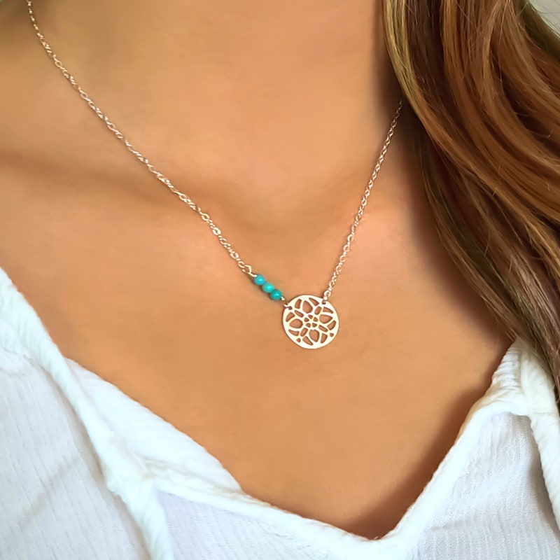 Turquoise Medallion - Etsy