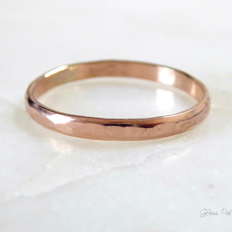 Rose Gold Wedding Ring - Etsy