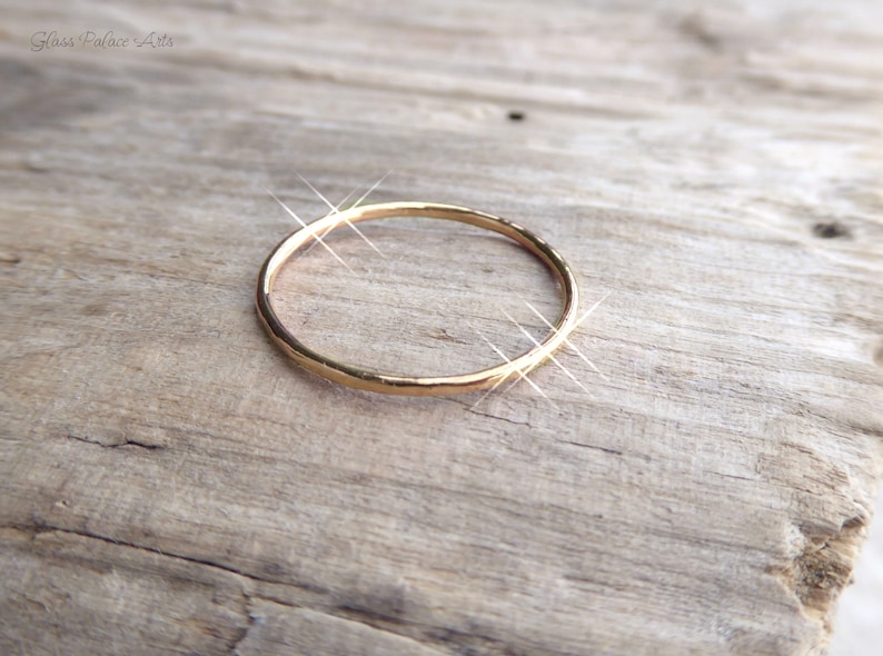 Gold Stackable Rings For Women Simple Ring Set Modern | Etsy