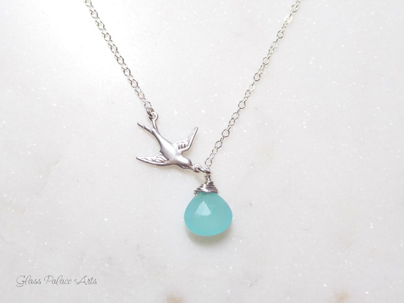 Bird Necklace for Women Small Flying Bird Charm Necklace - Etsy