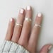 Mixed Metal Rings for Women 3 Metal Ring Set Hammered - Etsy