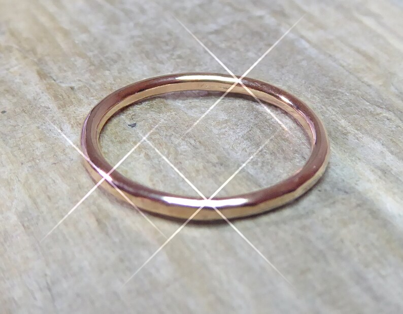 Mixed Metal Rings for Women 3 Metal Ring Set Hammered - Etsy