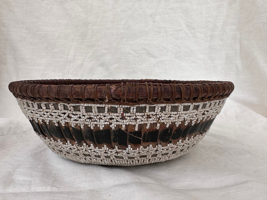 Vintage Hand Made Balinese Beaded Temple Basket - Etsy