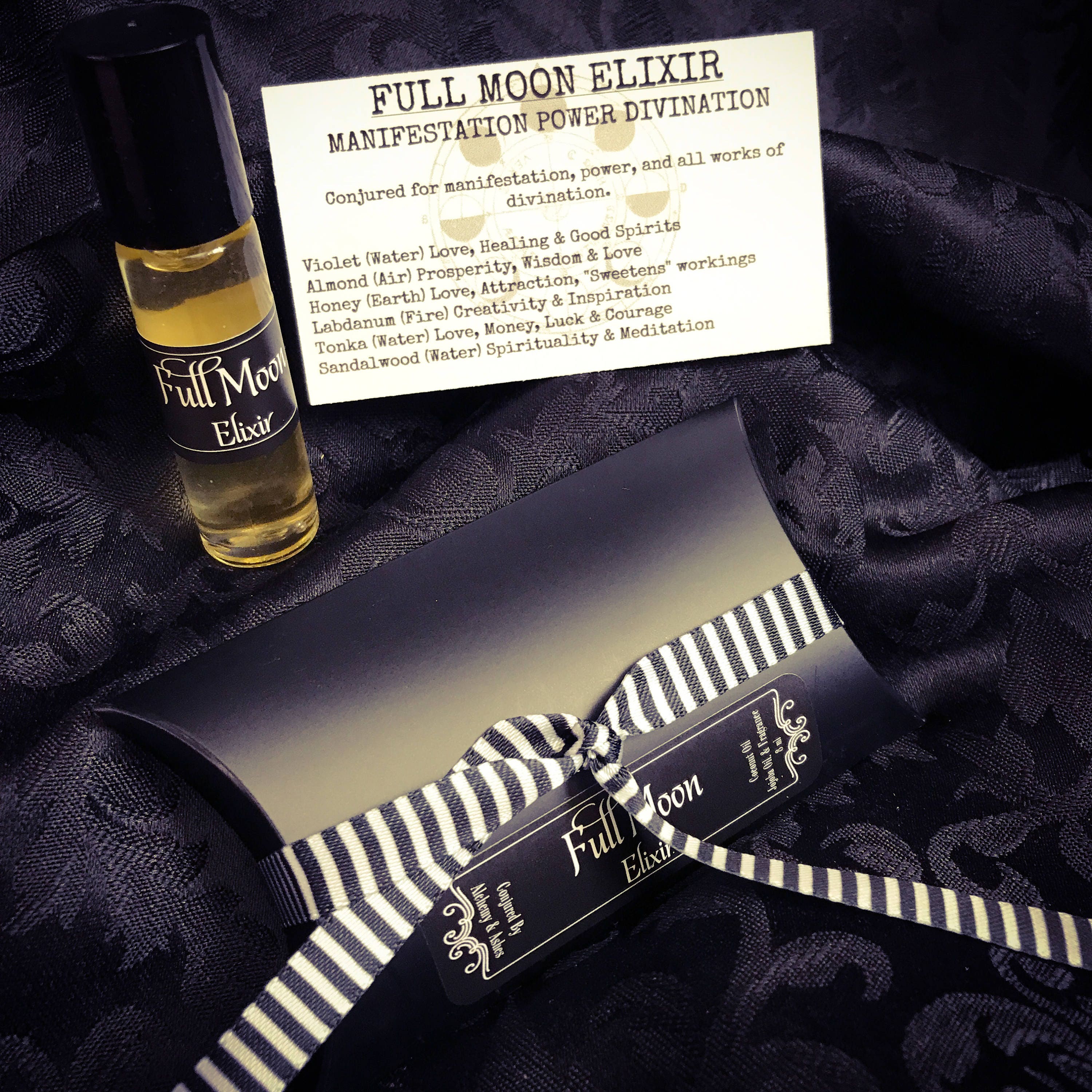 FULL MOON ELIXIR Essential Oils Perfume Roller Bottle | Etsy