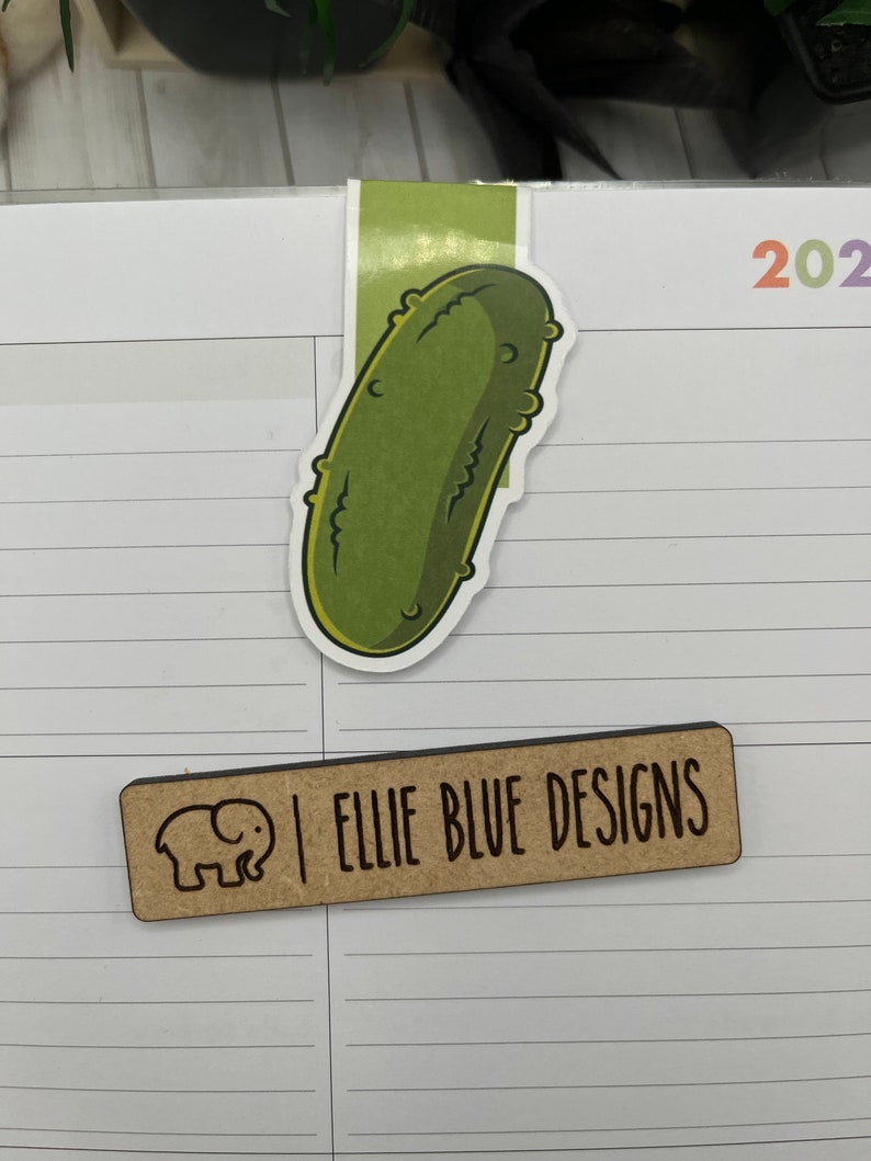 Cute Pickle Aesthetic Bookmark Magnetic Bookmark Planner - Etsy