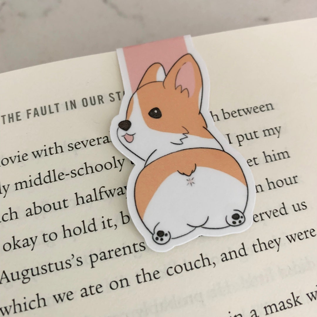 Corgi Bookmark, Corgi Butt, Magnetic Bookmark, Planner Reading ...