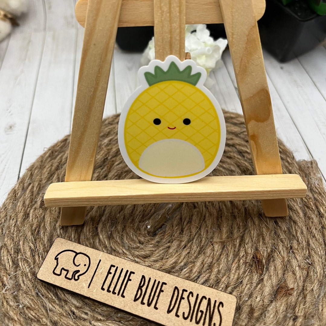 Squishmallow Pineapple Maui Vinyl Decal Sticker, Pineapple Vinyl ...