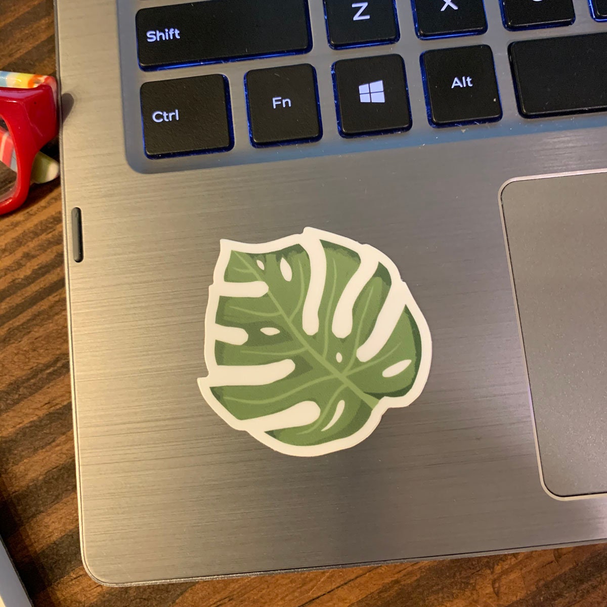 Monstera Leaf Sticker Plant Lover Sticker Waterproof Vinyl | Etsy