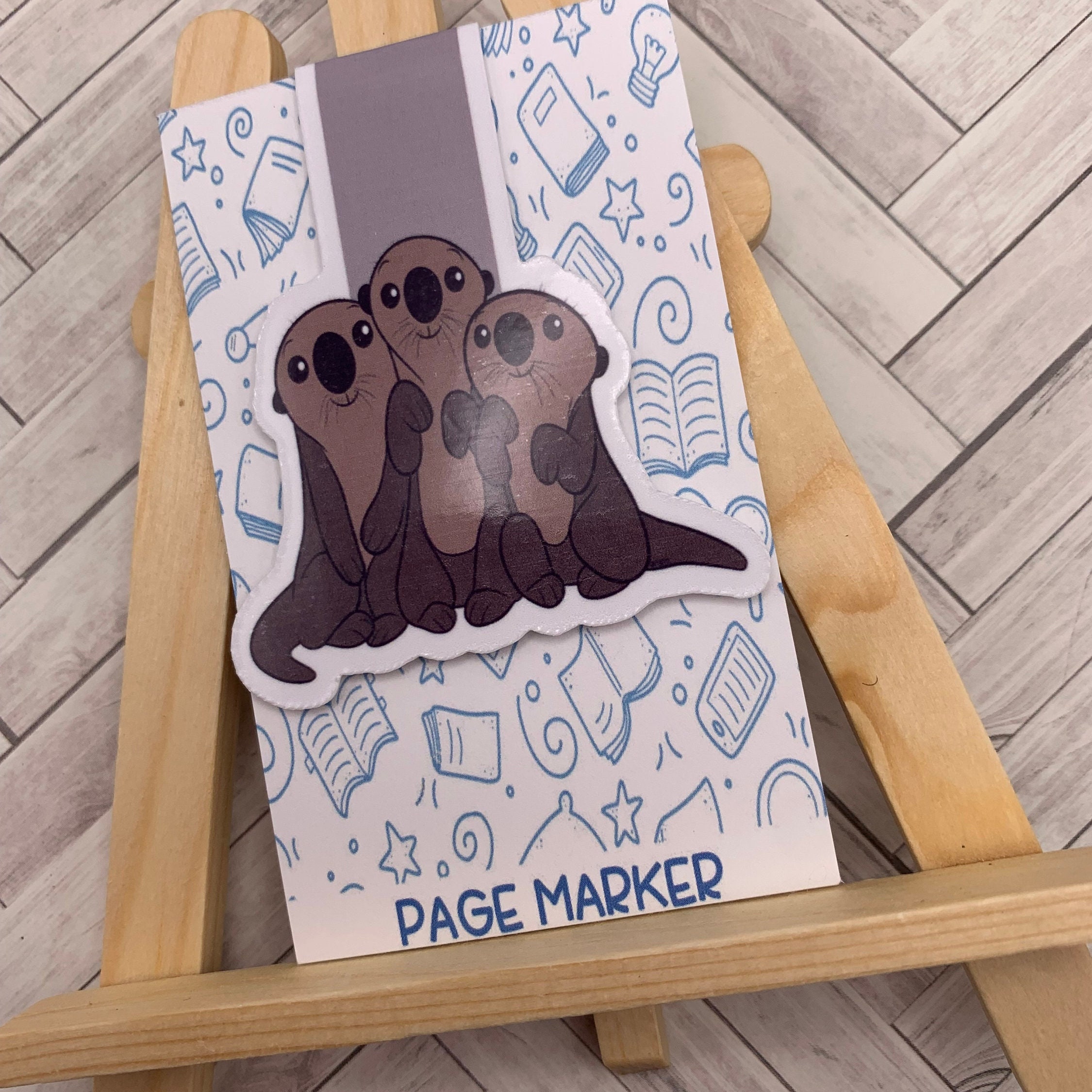 Cute Otter Bookmark Magnetic Bookmark Planner Reading | Etsy