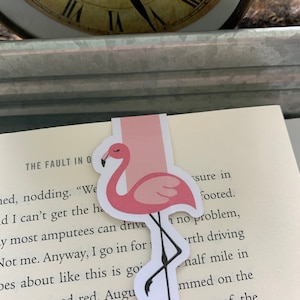 Flamingo Bookmark, Magnetic Bookmark, Planner Reading Accessory ...