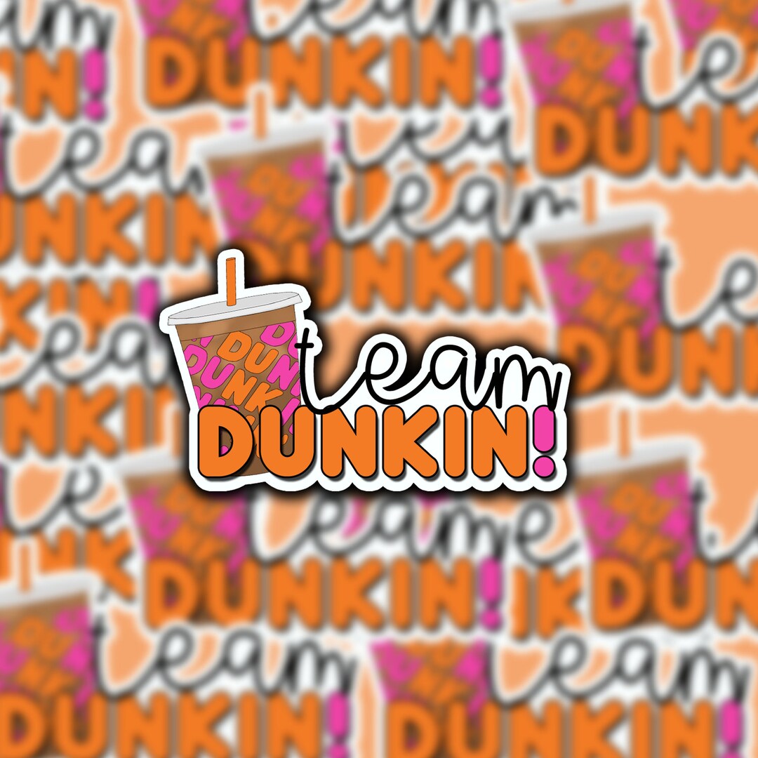 Dunkin Donuts Sticker, Coffee Sticker, Water Bottle Sticker, Laptop ...