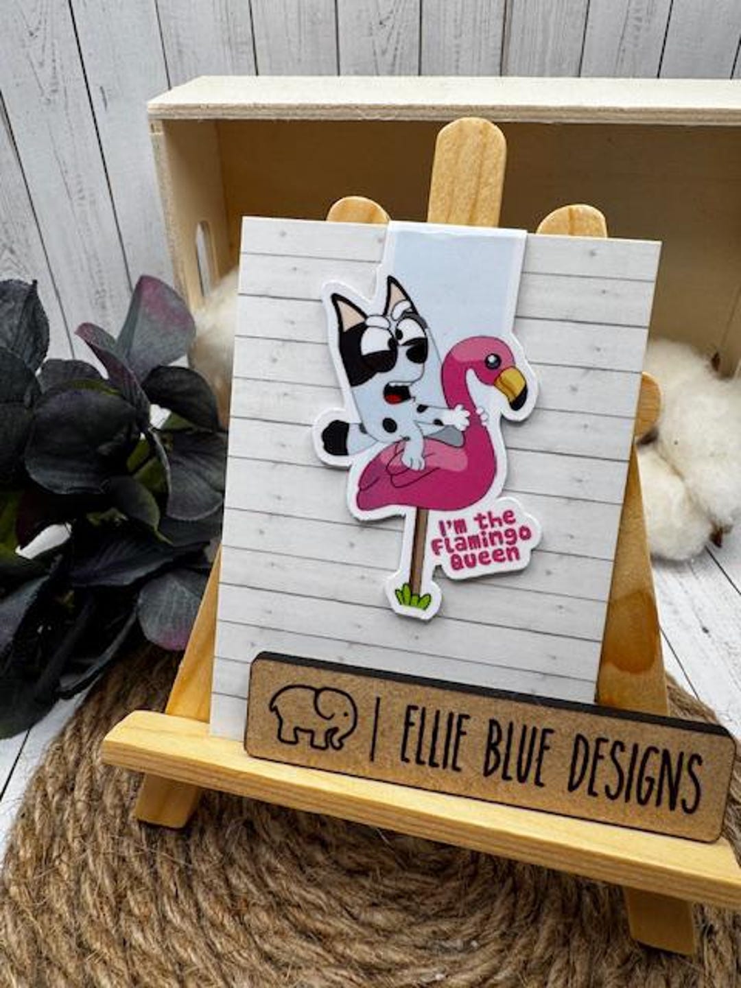 Muffin, Bluey Bookmark, Magnetic Bookmark, Planner Reading Accessory ...